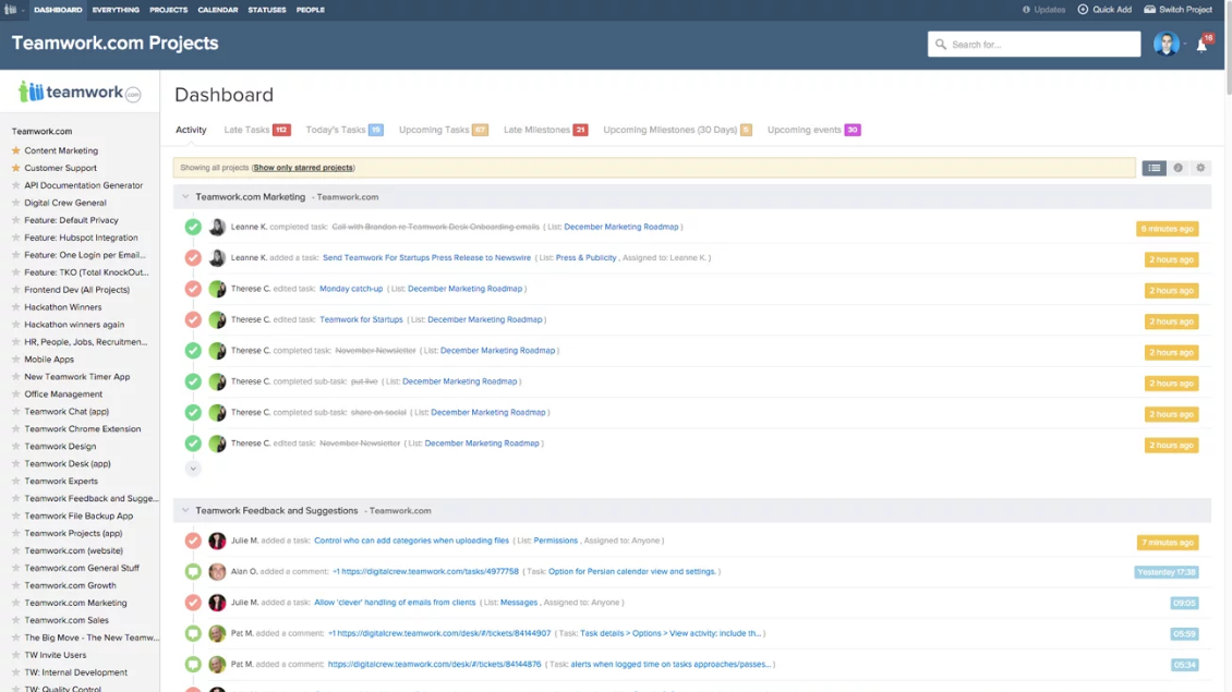 TeamWork Projects : precios, funciones y opiniones