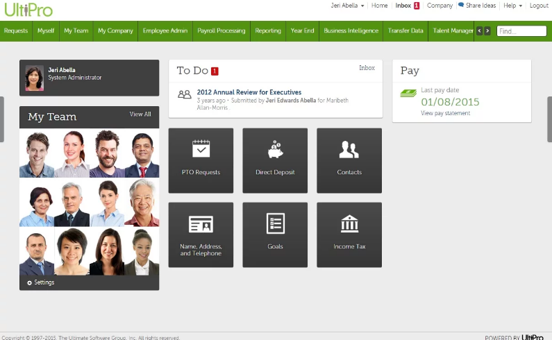 UltiPro RRHH: precios, funciones y opiniones